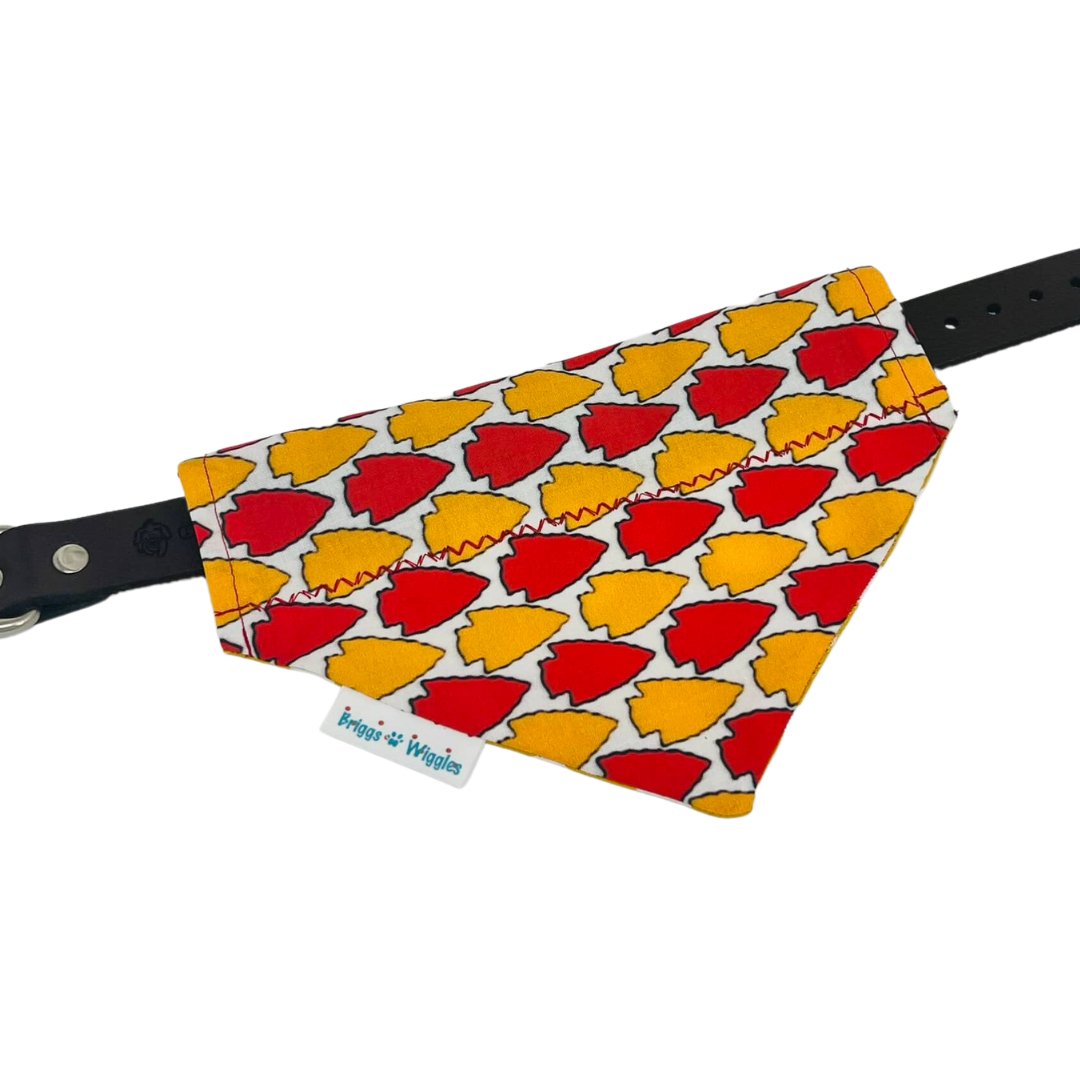 Kansas City Chiefs Football Over the Collar Dog Bandana